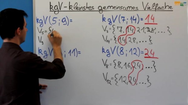 kgV - kleinstes gemeinsames Vielfache » mathehilfe24