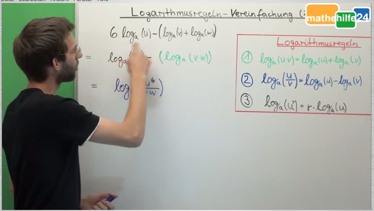 Logarithmusregeln in der Anwendung - so geht's... » mathehilfe24