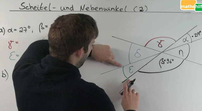 Scheitel- und Nebenwinkel (2) » mathehilfe24