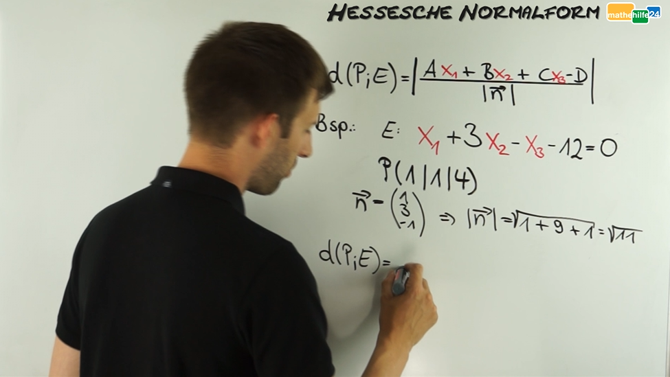 Hessesche Normalform (Beispiel 2) » mathehilfe24